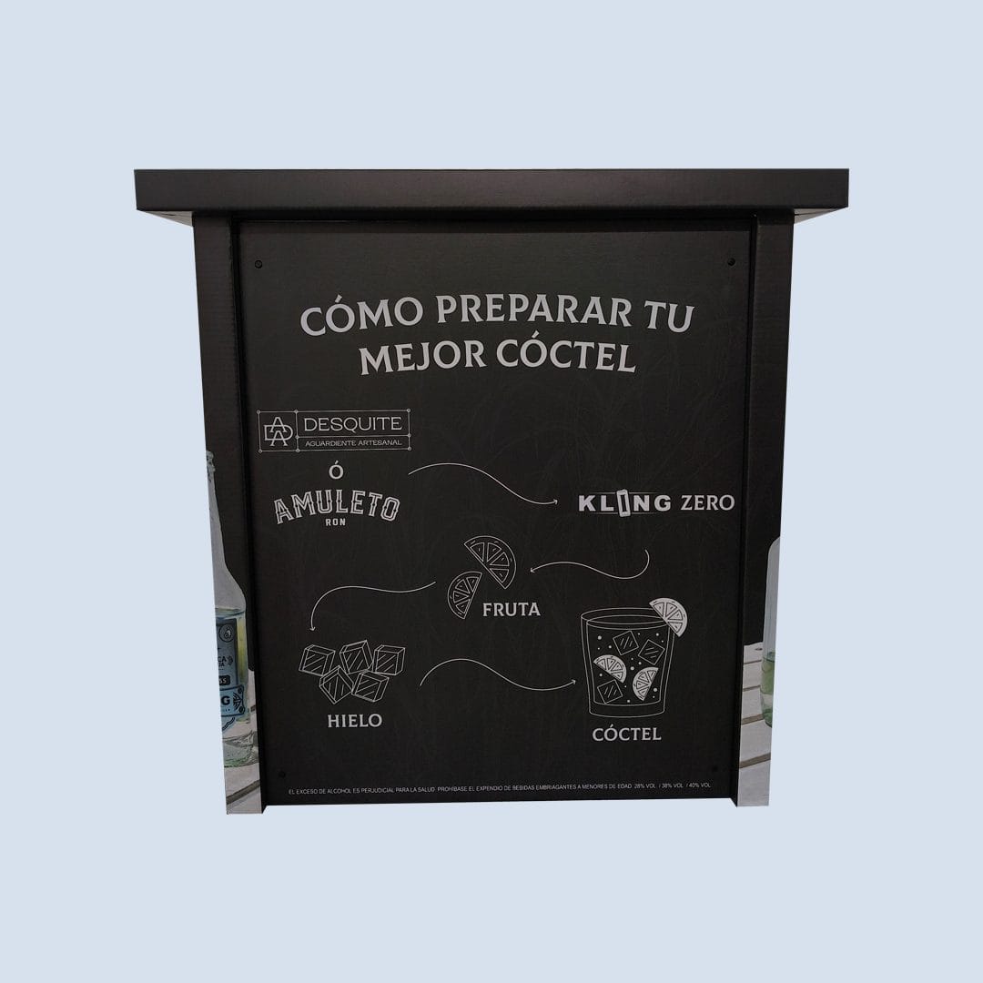 Counter mostrador armable para ferias - Cartongroup