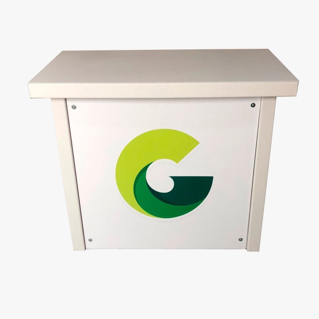 Counter mostrador armable para ferias - Cartongroup